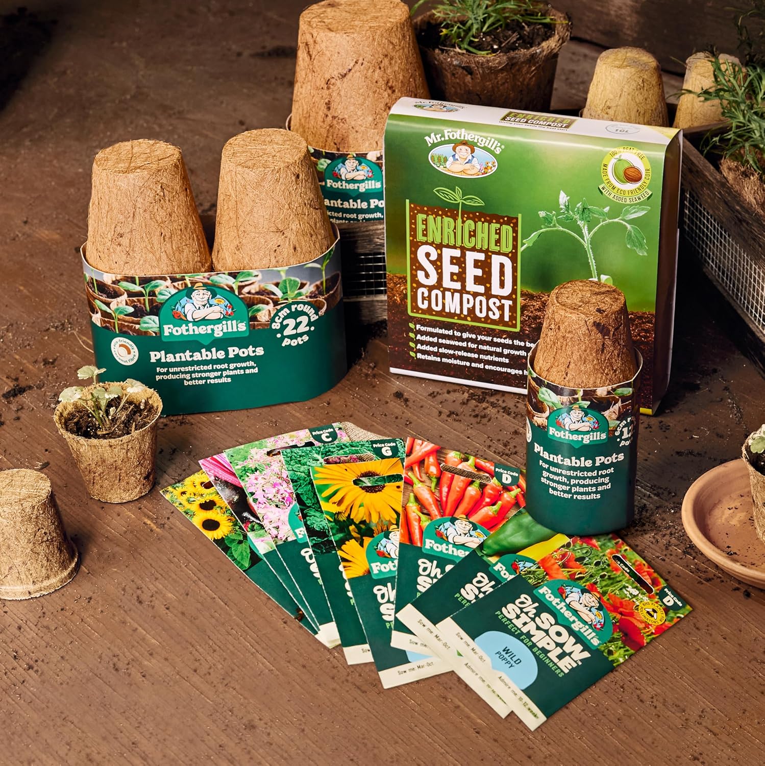 Oh Sow Simple Vegetables Growing Kit | Fothergill’s